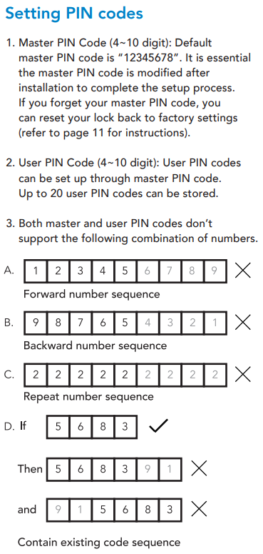 How can I set up PIN codes? – Allegion